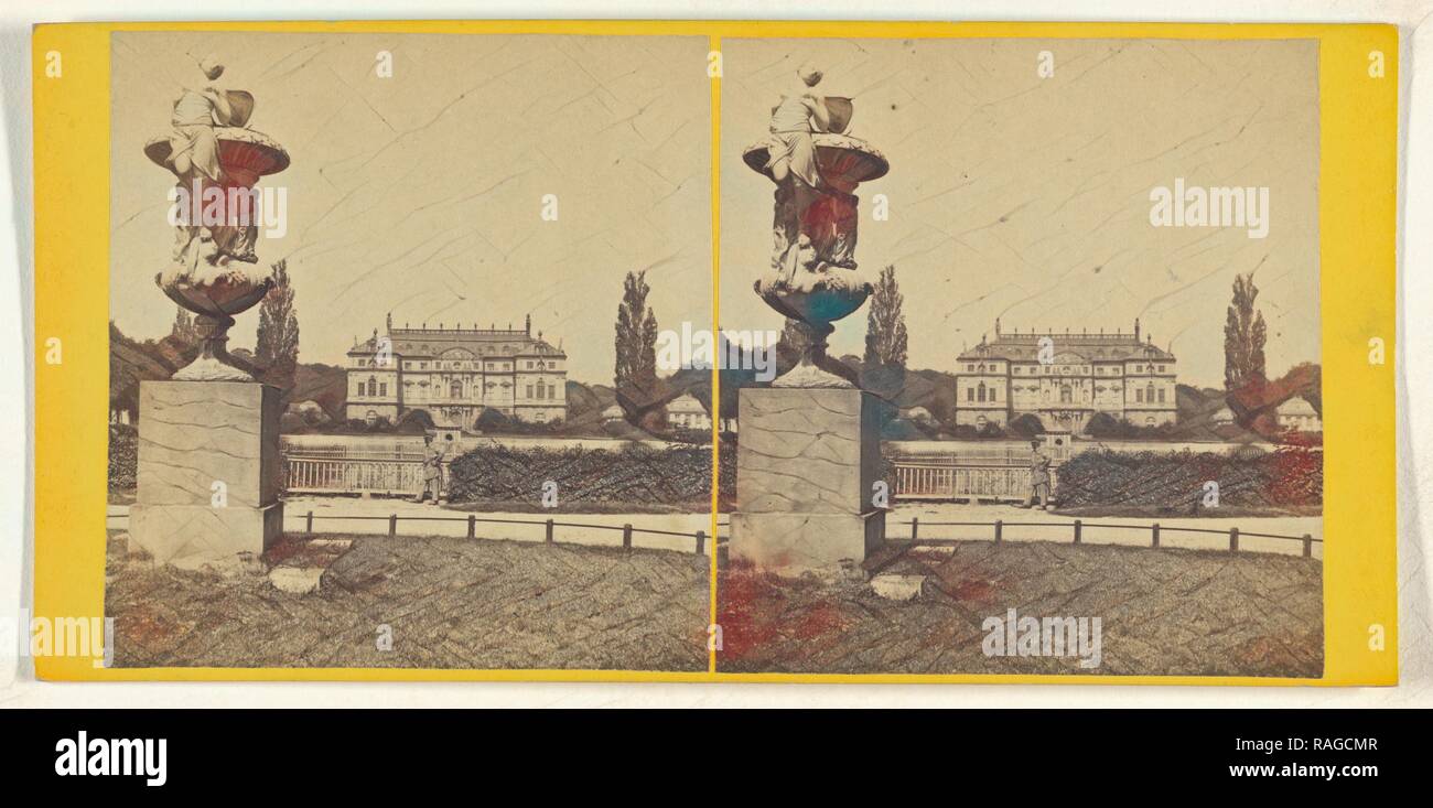 Grober garten, Dresden, German, about 1870, Albumen silver print ...