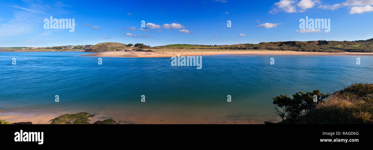 The Camel estuary, North Cornwall, England Stock Photo - Alamy