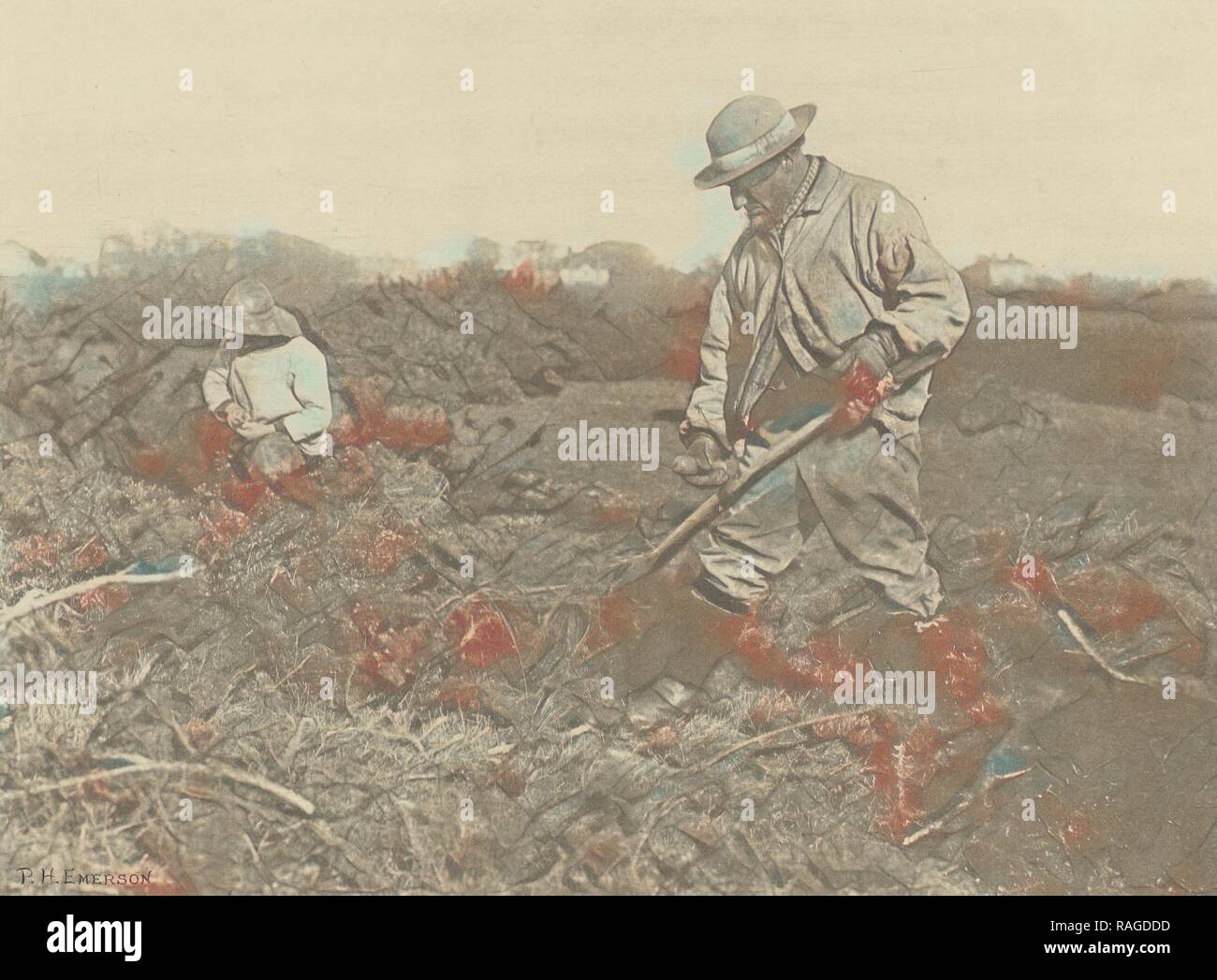 Furze=Cutting on a Suffolk Common, Peter Henry Emerson (British, born ...