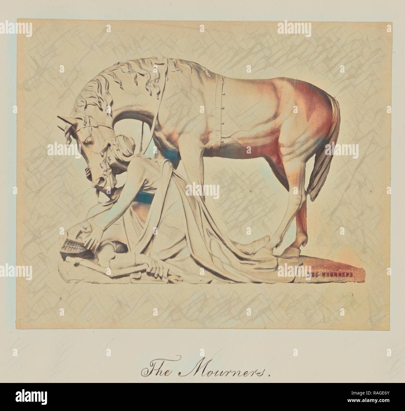 The Mourners, about 1865, Albumen silver print. Reimagined by Gibon ...