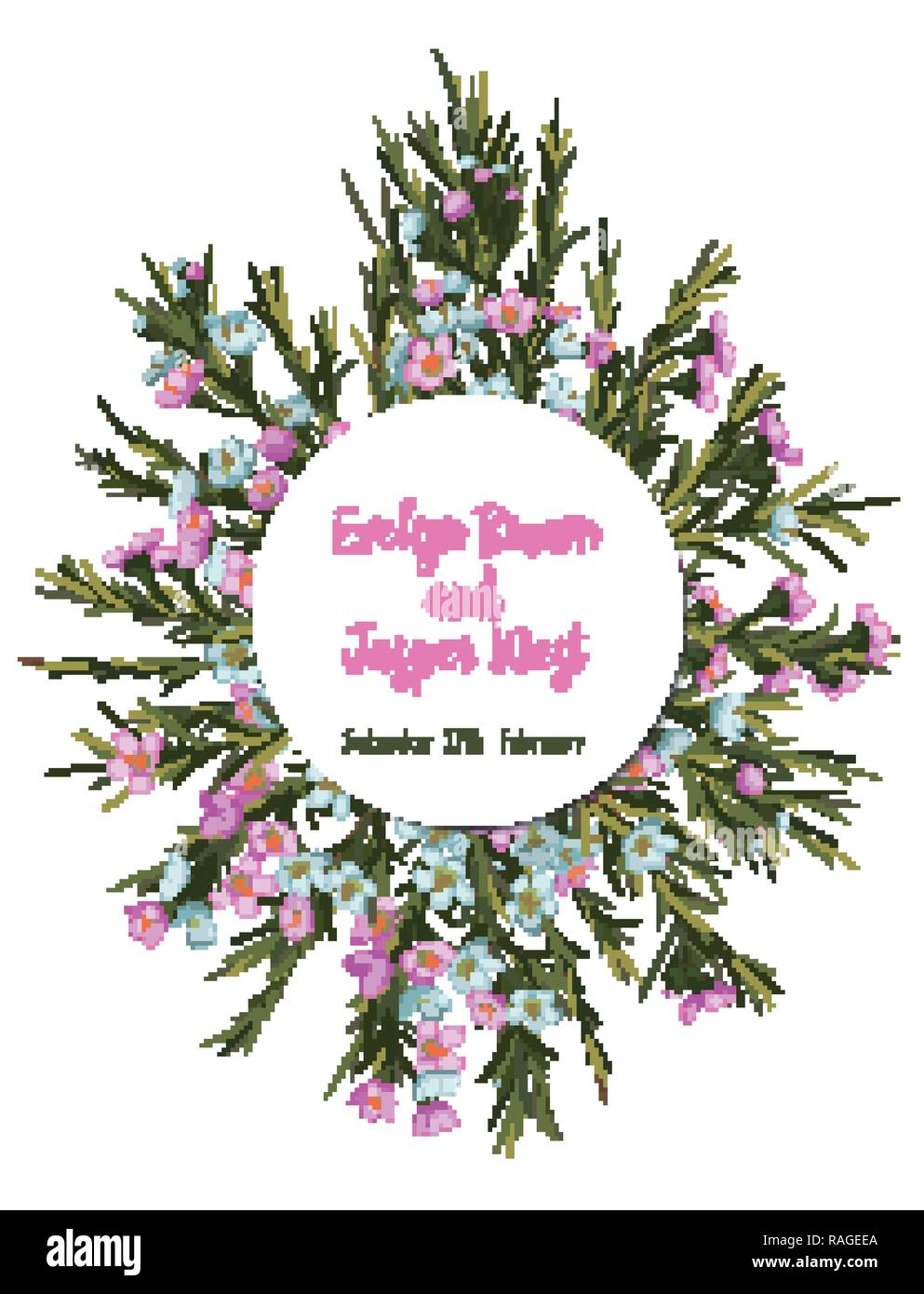 Waxflower vector vectors hi-res stock photography and images - Alamy