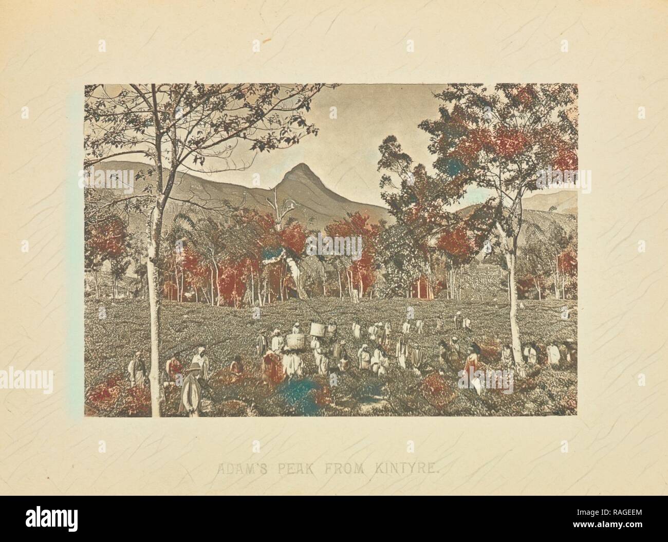 Adam's Peak, from Kintyre, Henry W. Cave (English, 1854 - 1913), Sri ...