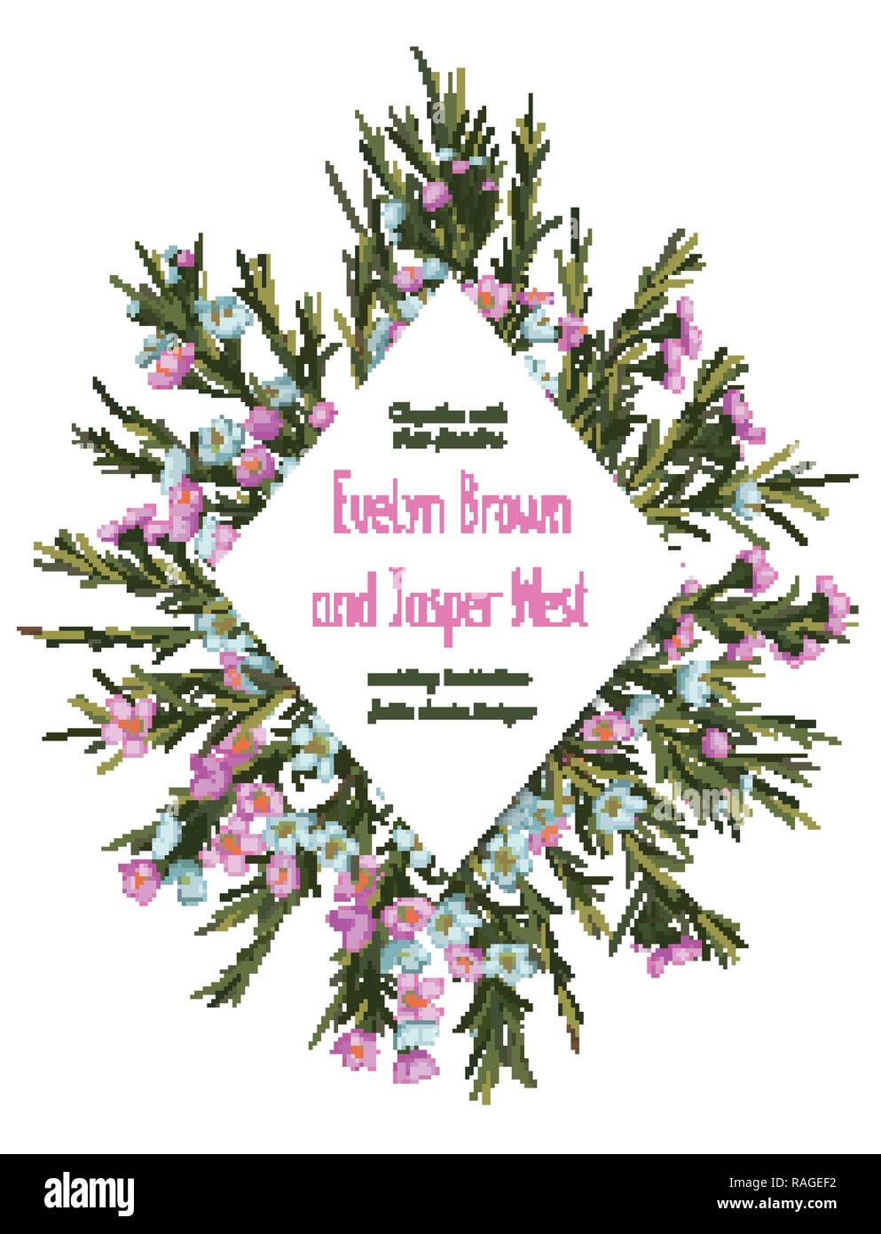 Designer watercolor floral greeting card, wedding invitation, banner ...