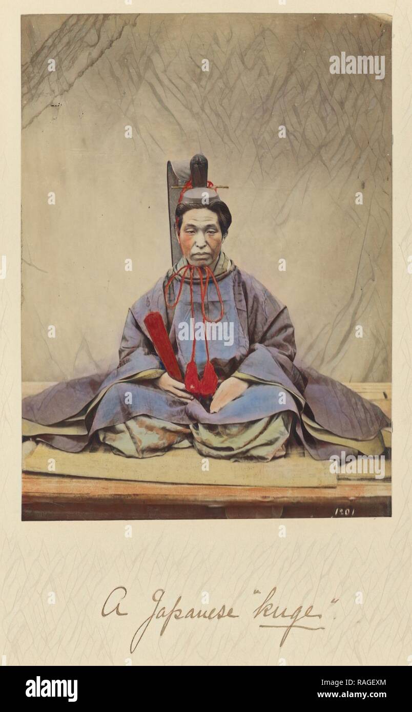 A Japanese Kuge, Shinichi Suzuki (Japanese, 1835 - 1919), Japan, about ...