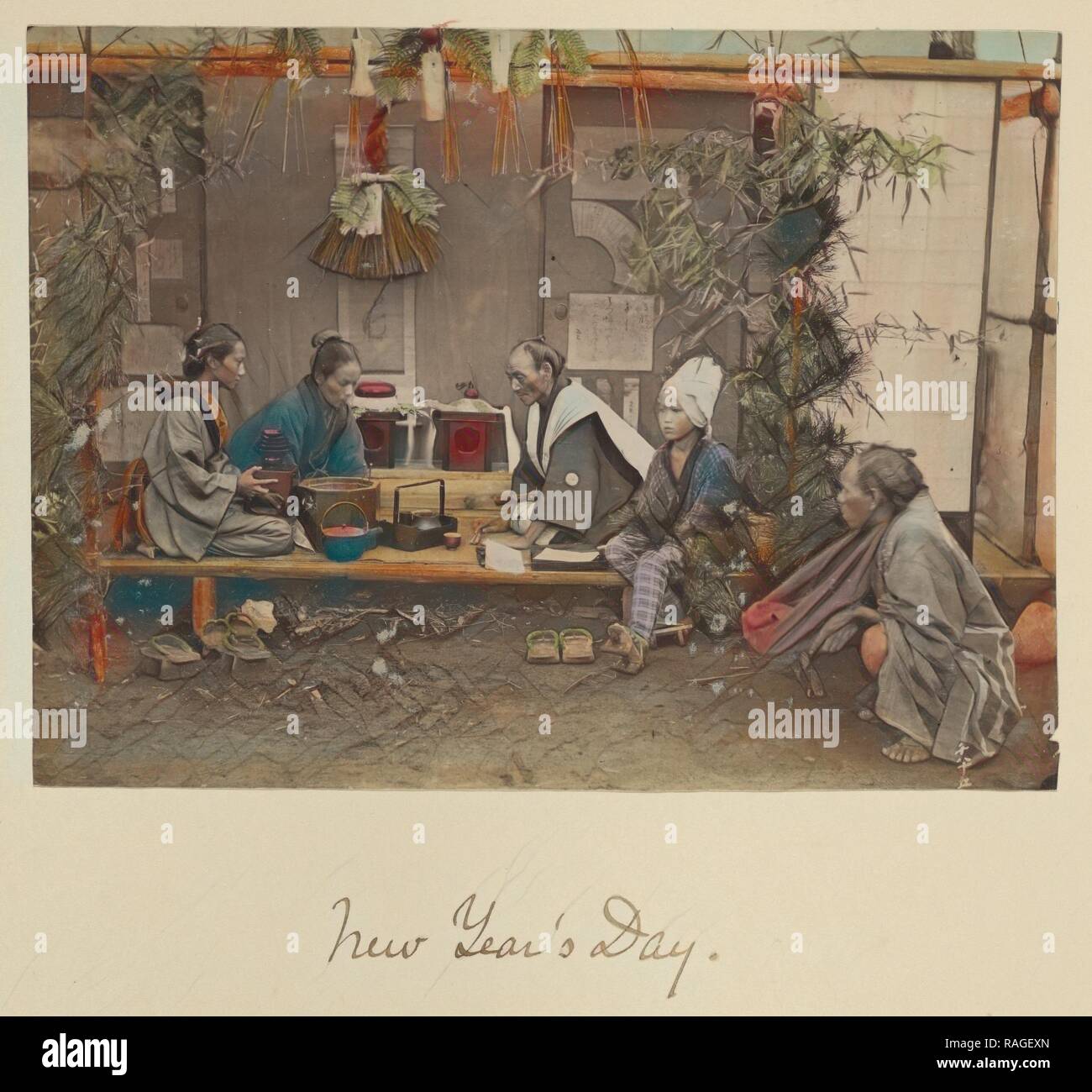 New Year's Day, Shinichi Suzuki (Japanese, 1835 - 1919), Japan, about ...