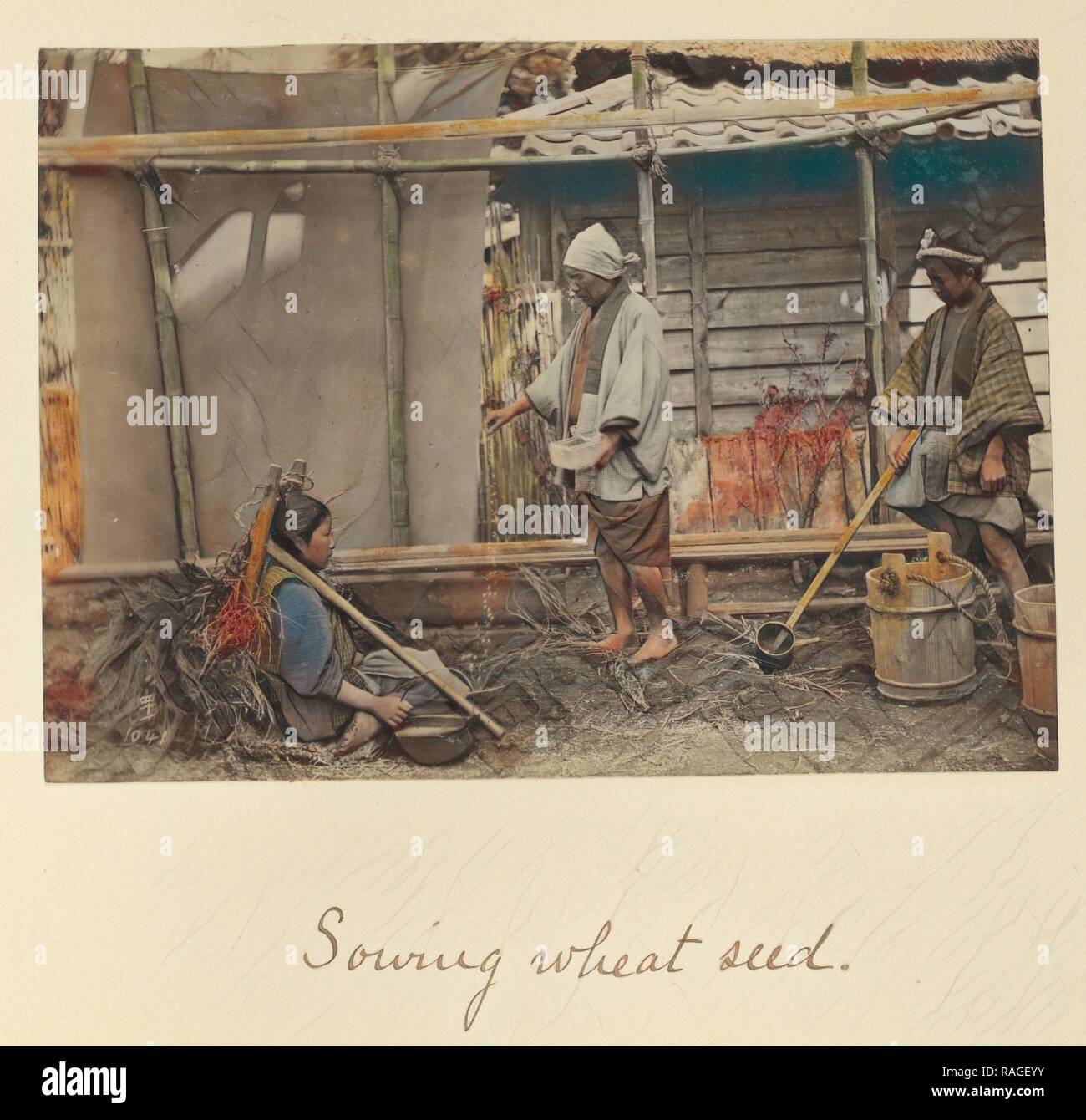 Sowing Wheat Seed, Shinichi Suzuki (Japanese, 1835 - 1919), Japan ...