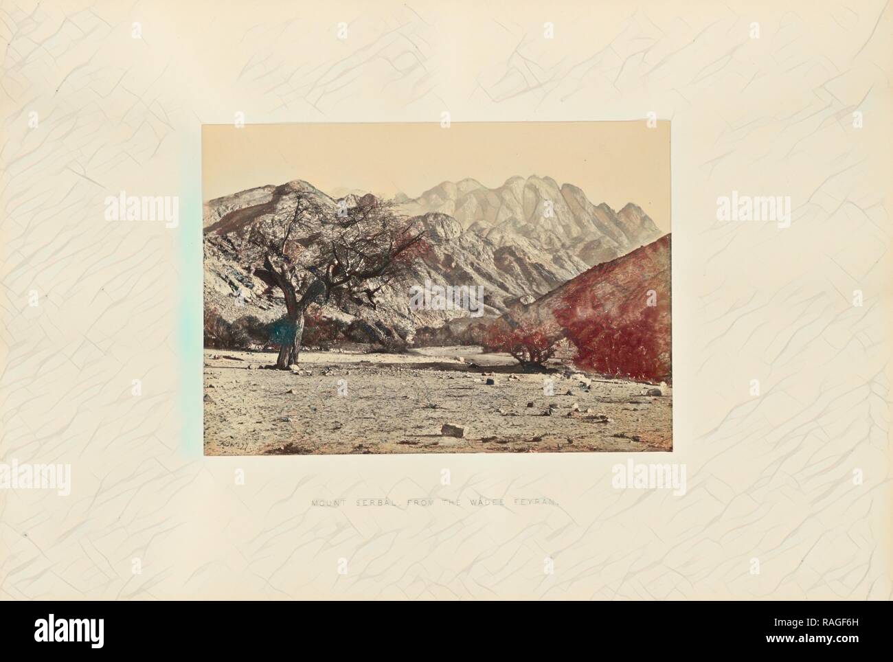 Mount Serbal, from the Wadee Feyarn, Francis Frith (English, 1822 ...