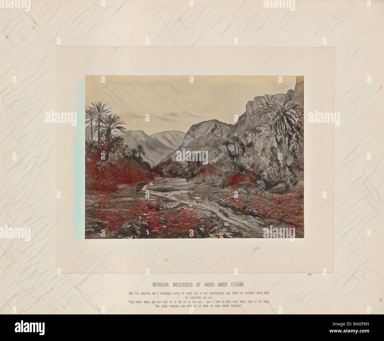 Rephidim, Wilderness of Paran (Wady Feiran), Francis Frith (English ...
