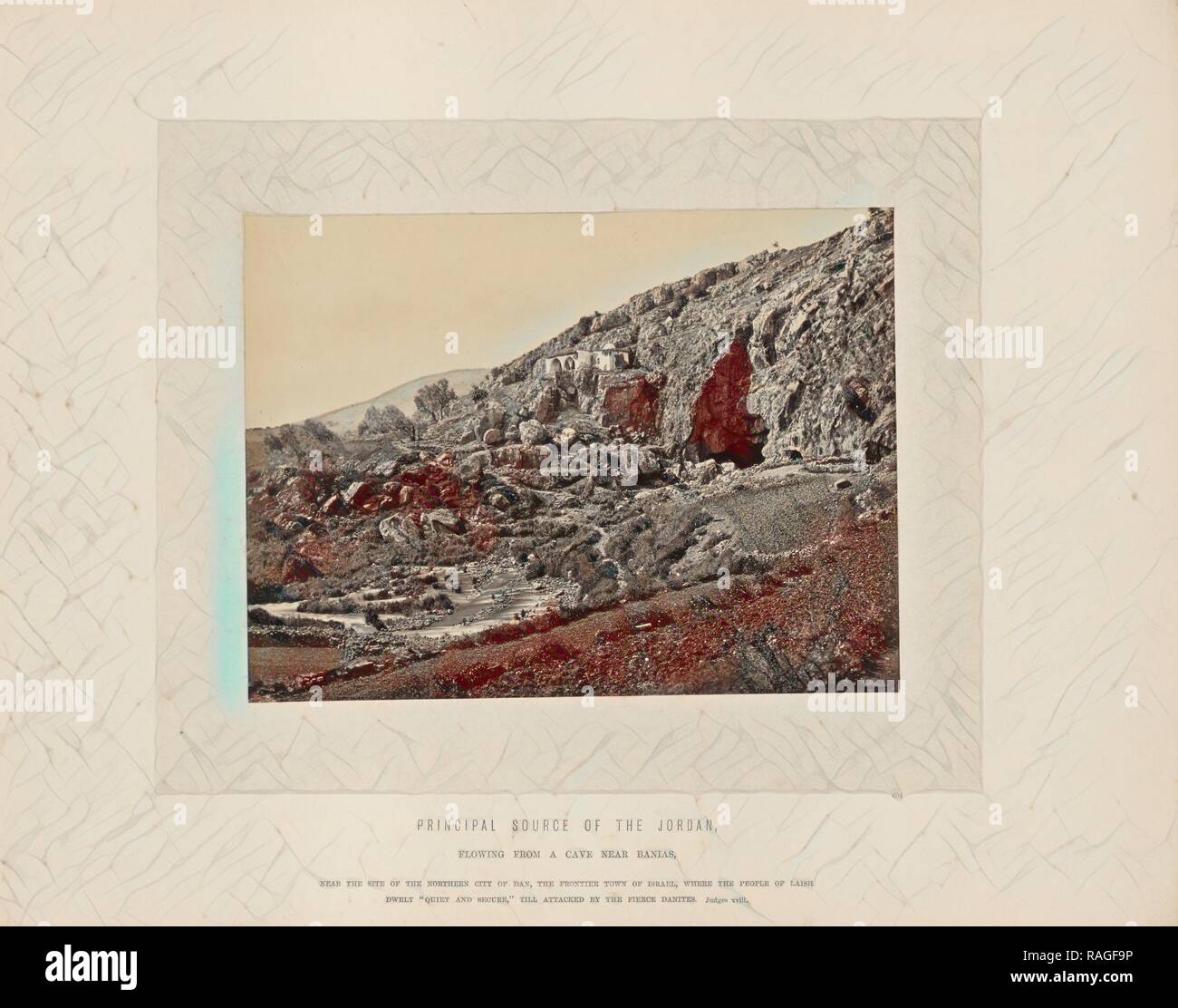 Principal Source of the Jordan, Flowing from a Cave Near Banias ...