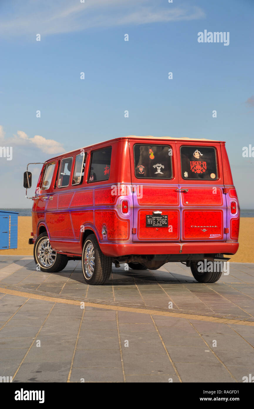 Chevrolet Sport Van, customised classic American van Stock Photo - Alamy