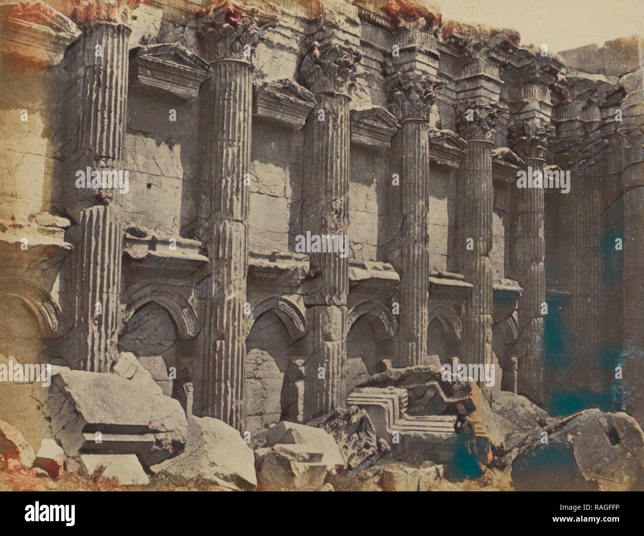 Baalbek, The North Wall of the Interior of the Temple of Jupiter ...