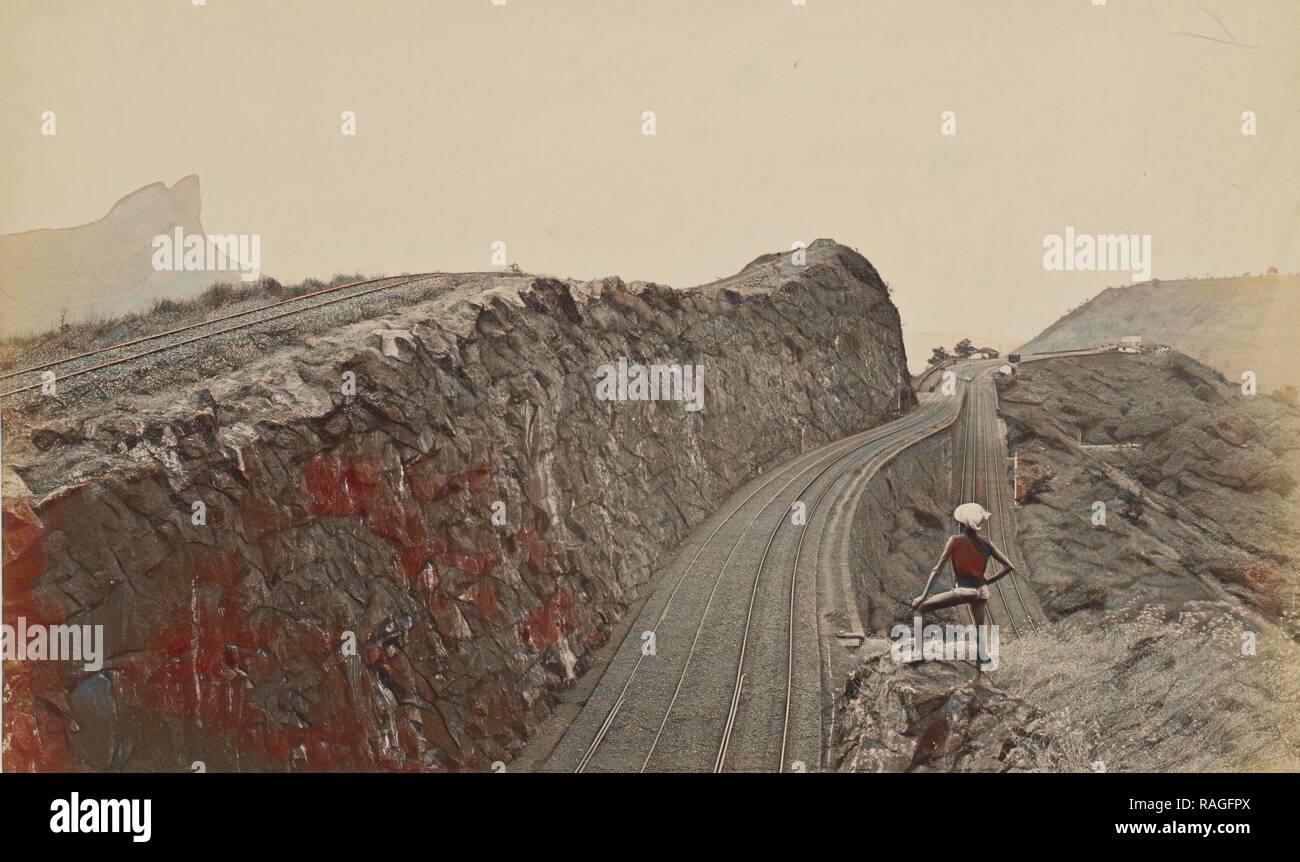 The Reversing Station, Bhor Ghât Railway, Poonah, possibly Samuel ...
