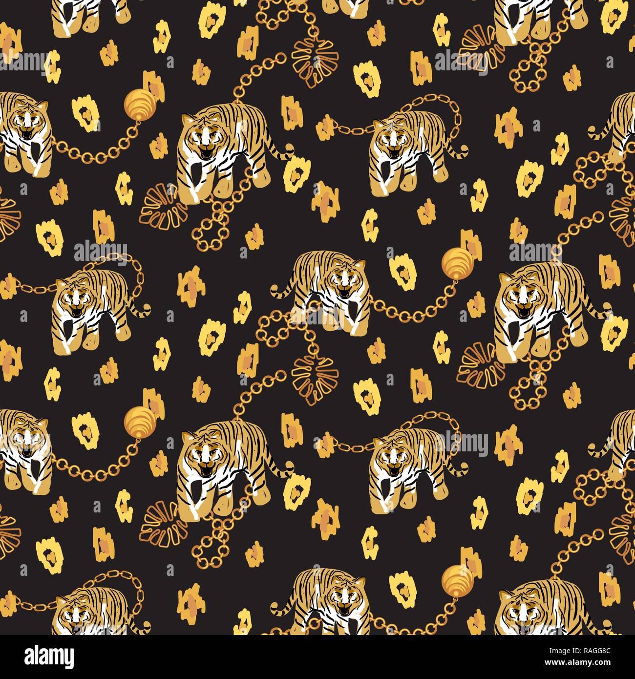 Metal tiger Stock Vector Images - Alamy