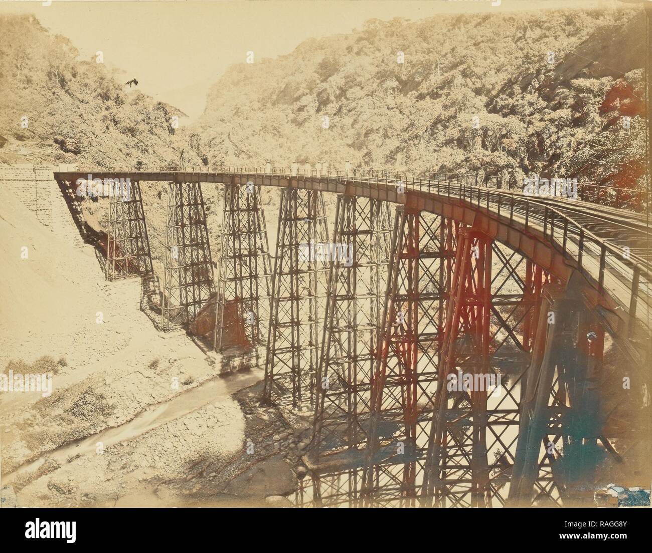 Mexico. Metlac Viaduct, Mexican Railroad, Abel Briquet (French, 1833 ...
