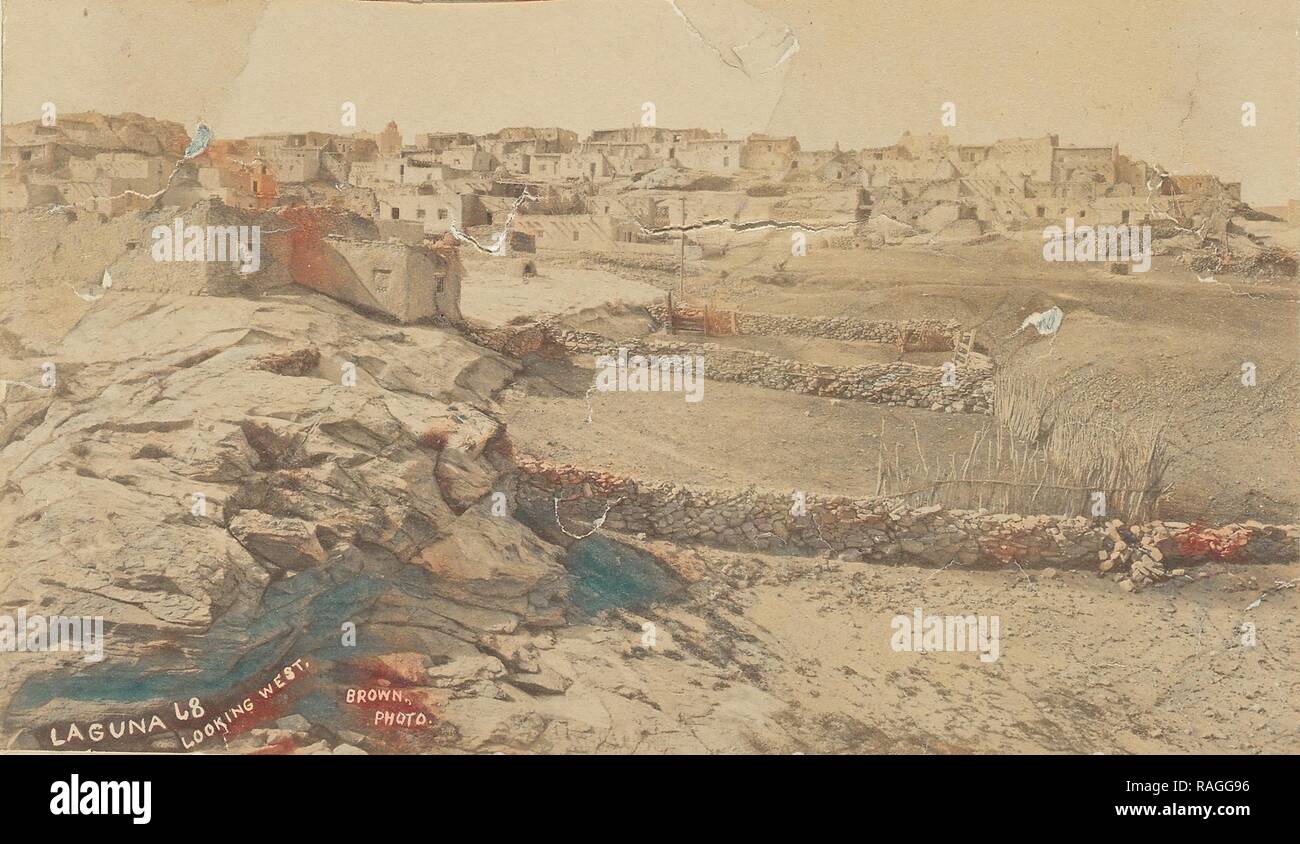 Un village sur la ligne de Mexico à San Francisco, Henry Brown (British ...