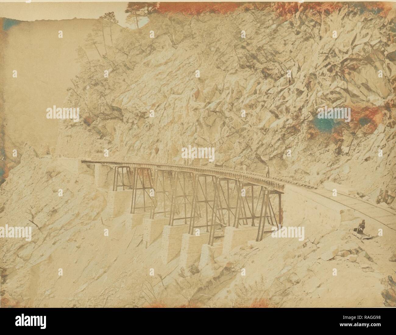Mexico. Viaduct in the Infernal Ravine, Mexican Railroad, Abel Briquet ...