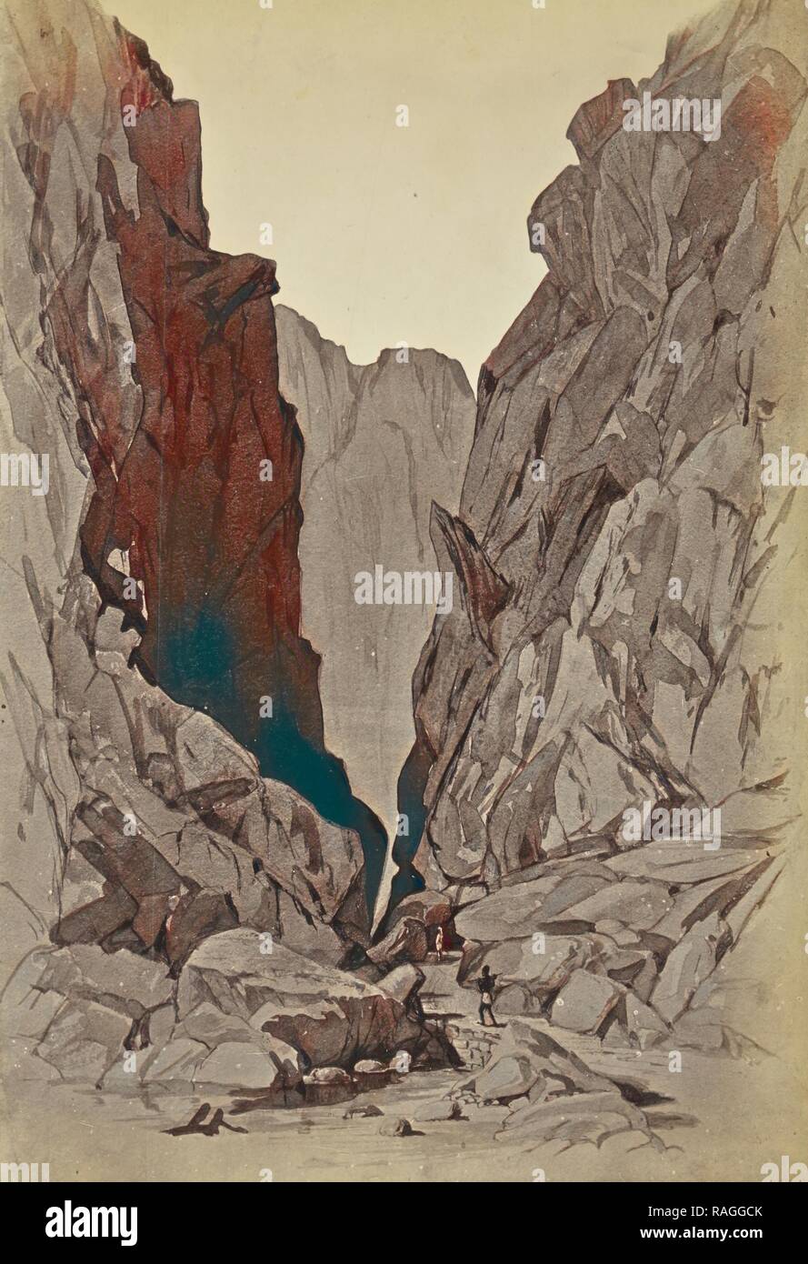 Abyssinia. Sooroo Pass, 1868, Albumen silver print. Reimagined by Gibon ...