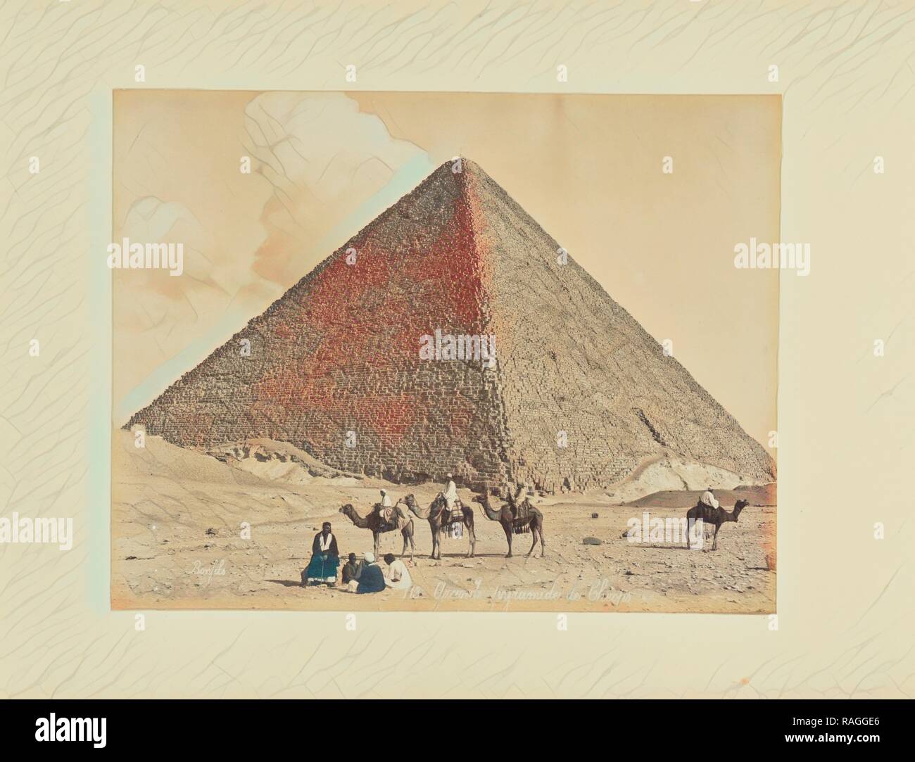 Grande pyramide de Chéops, Félix Bonfils (French, 1831 - 1885), 1870s ...