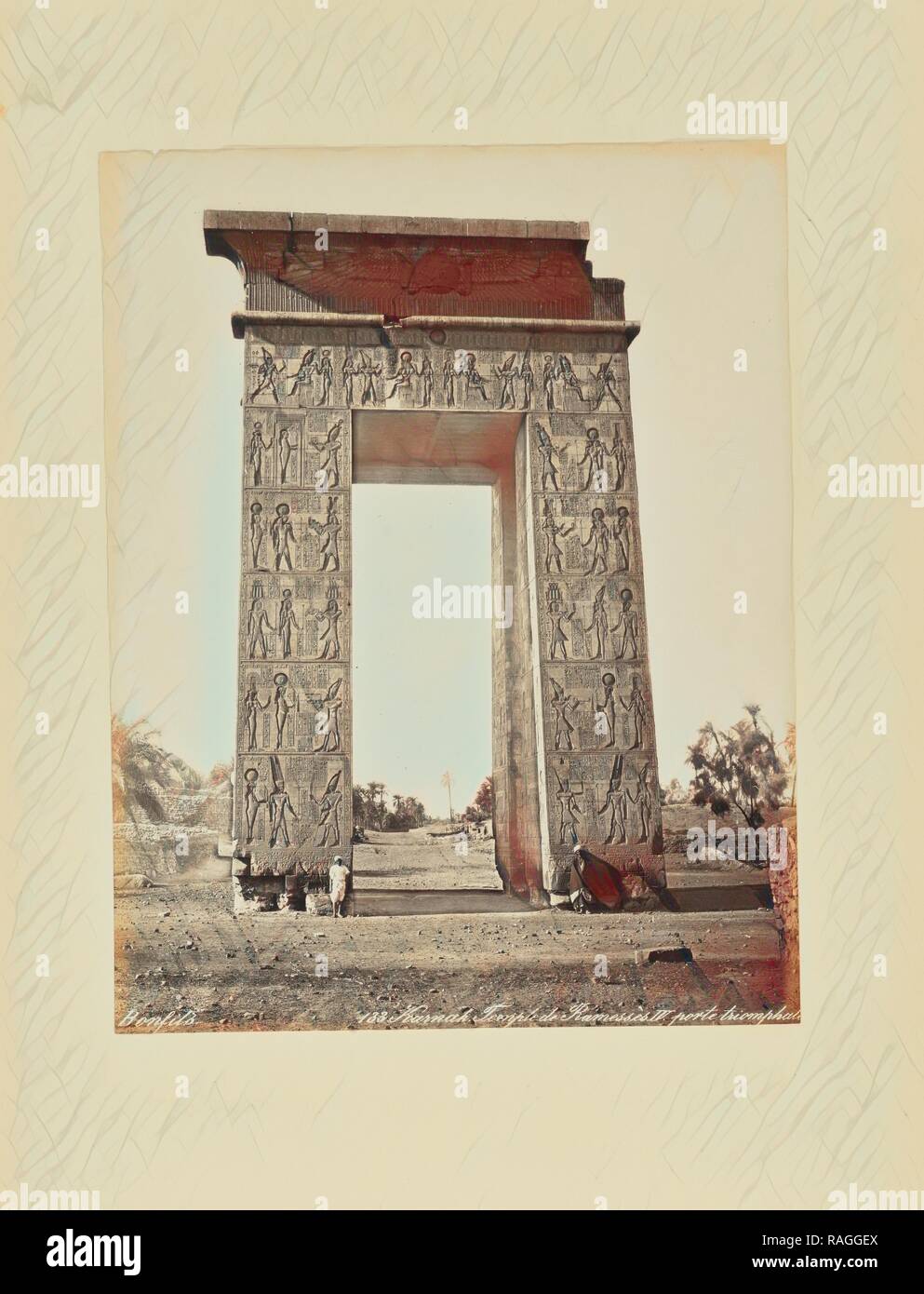 Karnak. Temple de Ramessès IV. Porte triomphale, Félix Bonfils (French ...