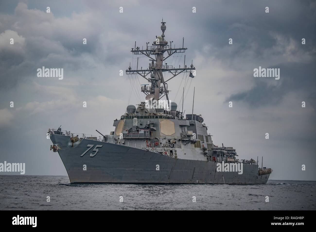 The U.S. Navy Arleigh burke-class guided-missile destroyer USS Donald ...