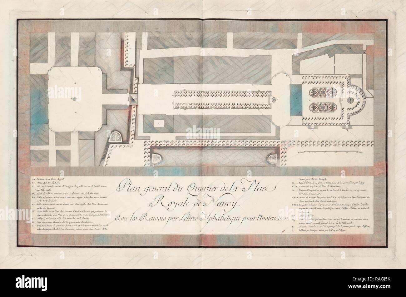 Plan general du quartier de la Place Royale de Nancy, Plans et ...