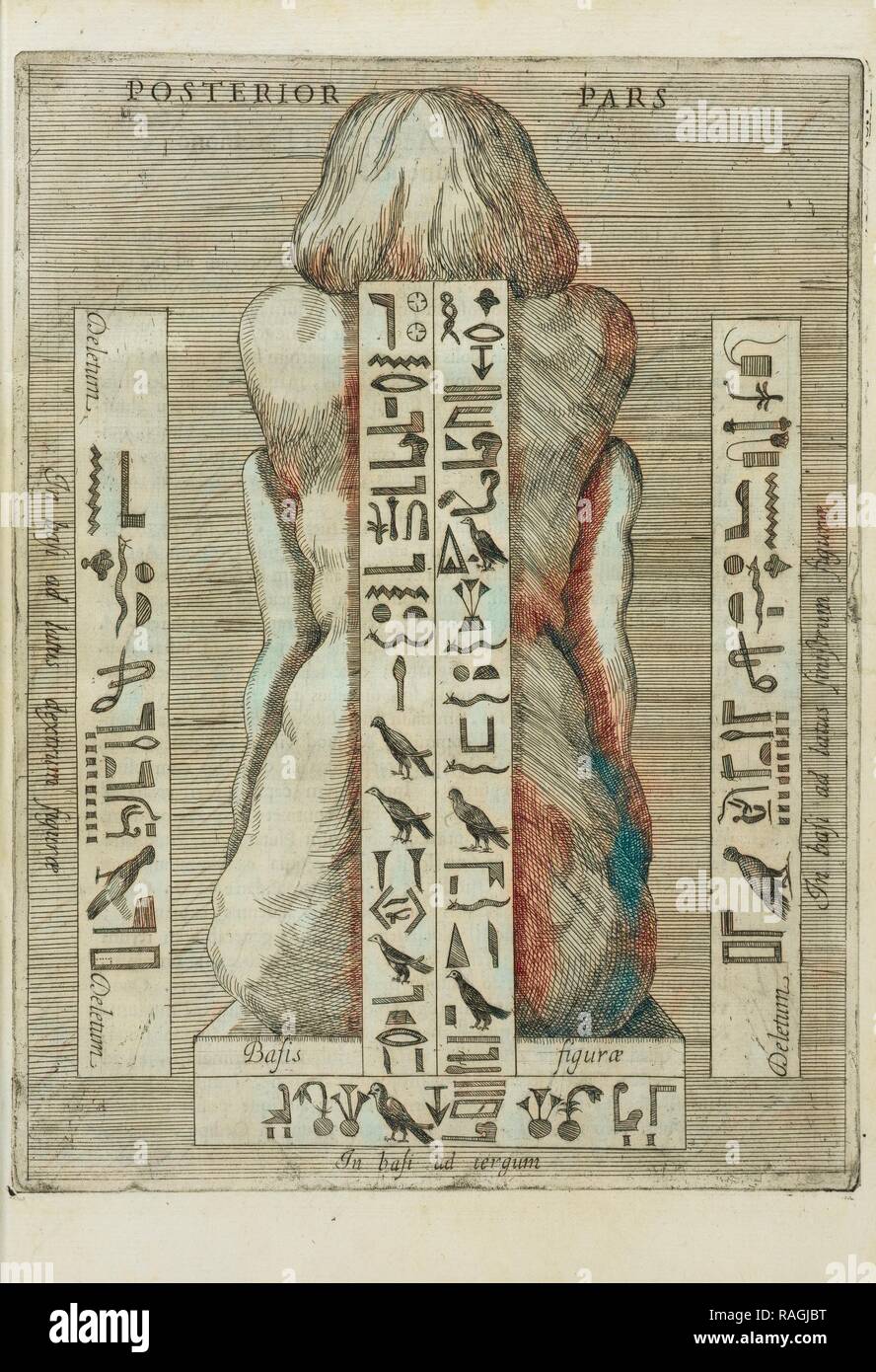 Egyptian statue, rear view, Ad Alexandrum VII. Pont. Max. Obelisci ...