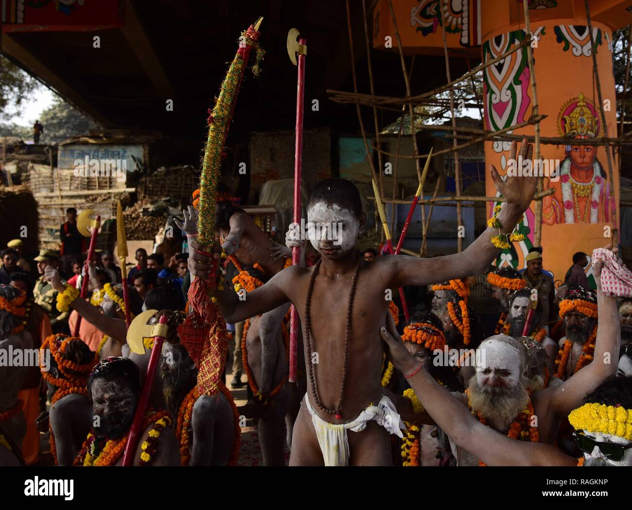 Allahabad, India. 03rd Jan, 2019. Naga Sadhus of Shri Shambhu ...