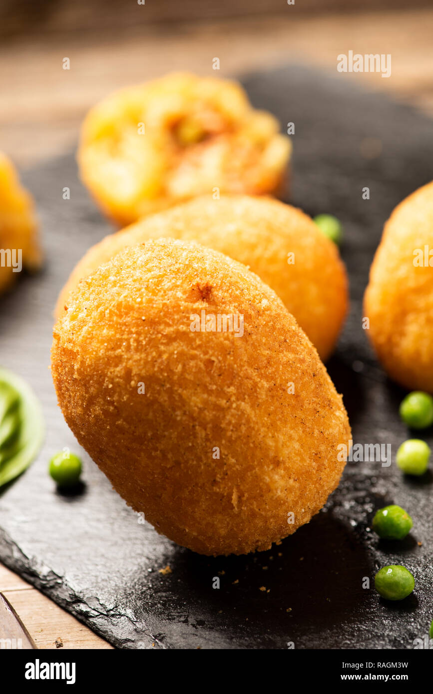 Arancini close up traditional hi-res stock photography and images - Alamy