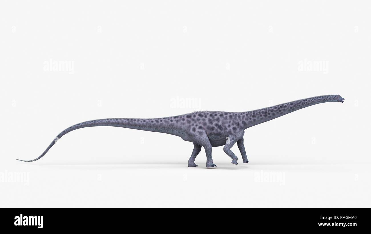 Illustration of a diplosaurus Stock Photo - Alamy