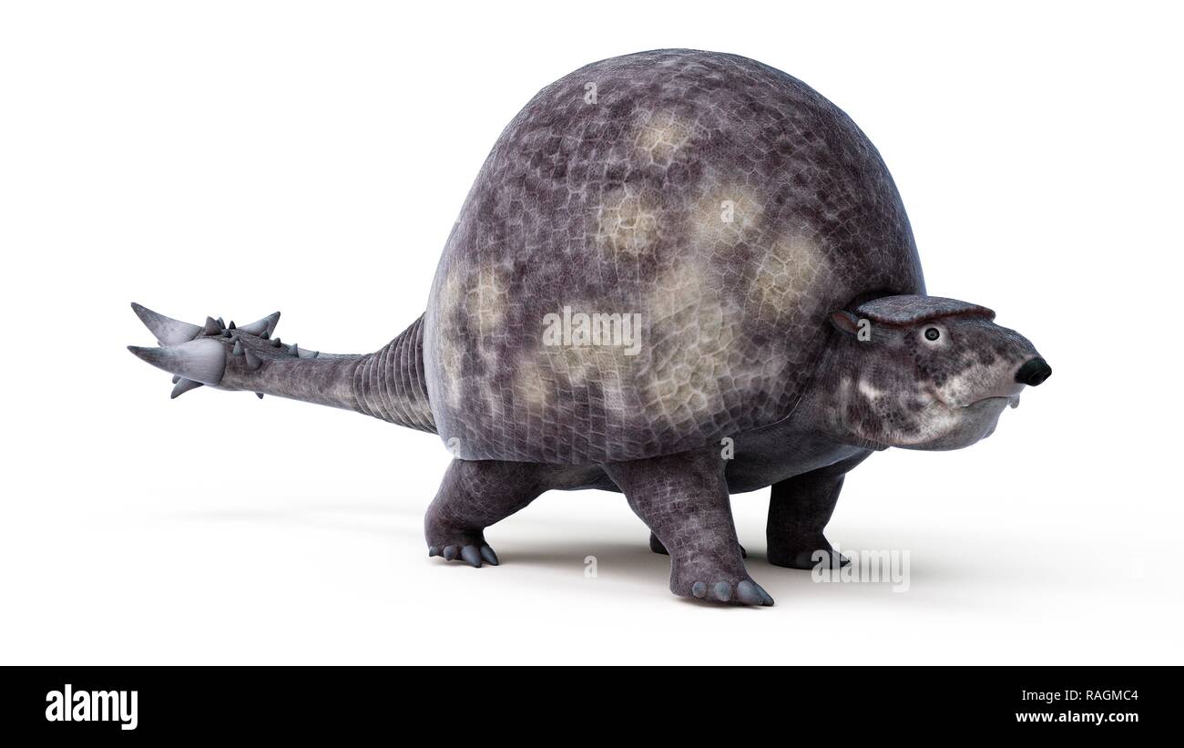 Illustration of a doedicurus Stock Photo - Alamy