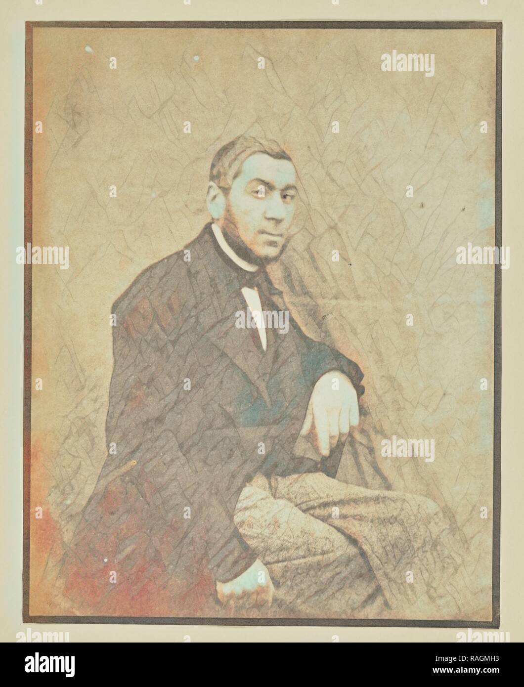 Portrait of a Seated Man, Hippolyte Bayard (French, 1801 - 1887), about ...