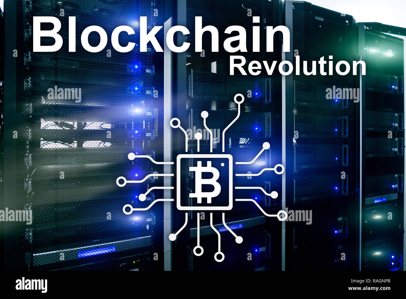 Blockchain revolution, innovation technology in modern business Stock ...