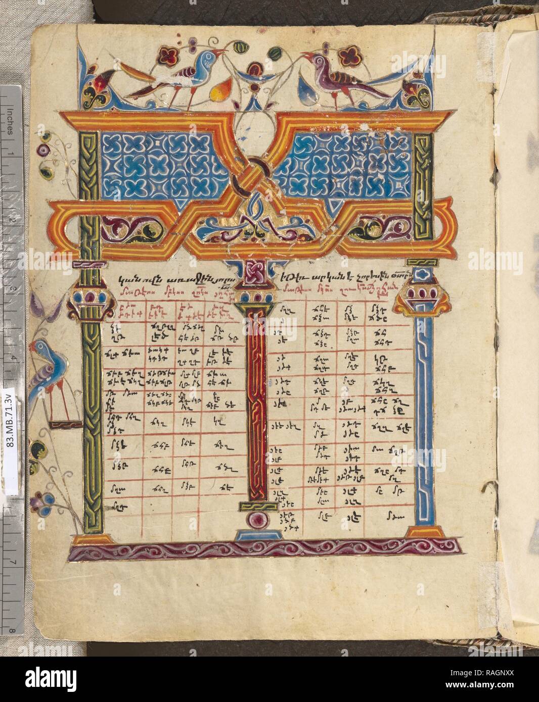 Canon Table Page, Mesrop of Khizan (Armenian, active 1605 - 1651 ...