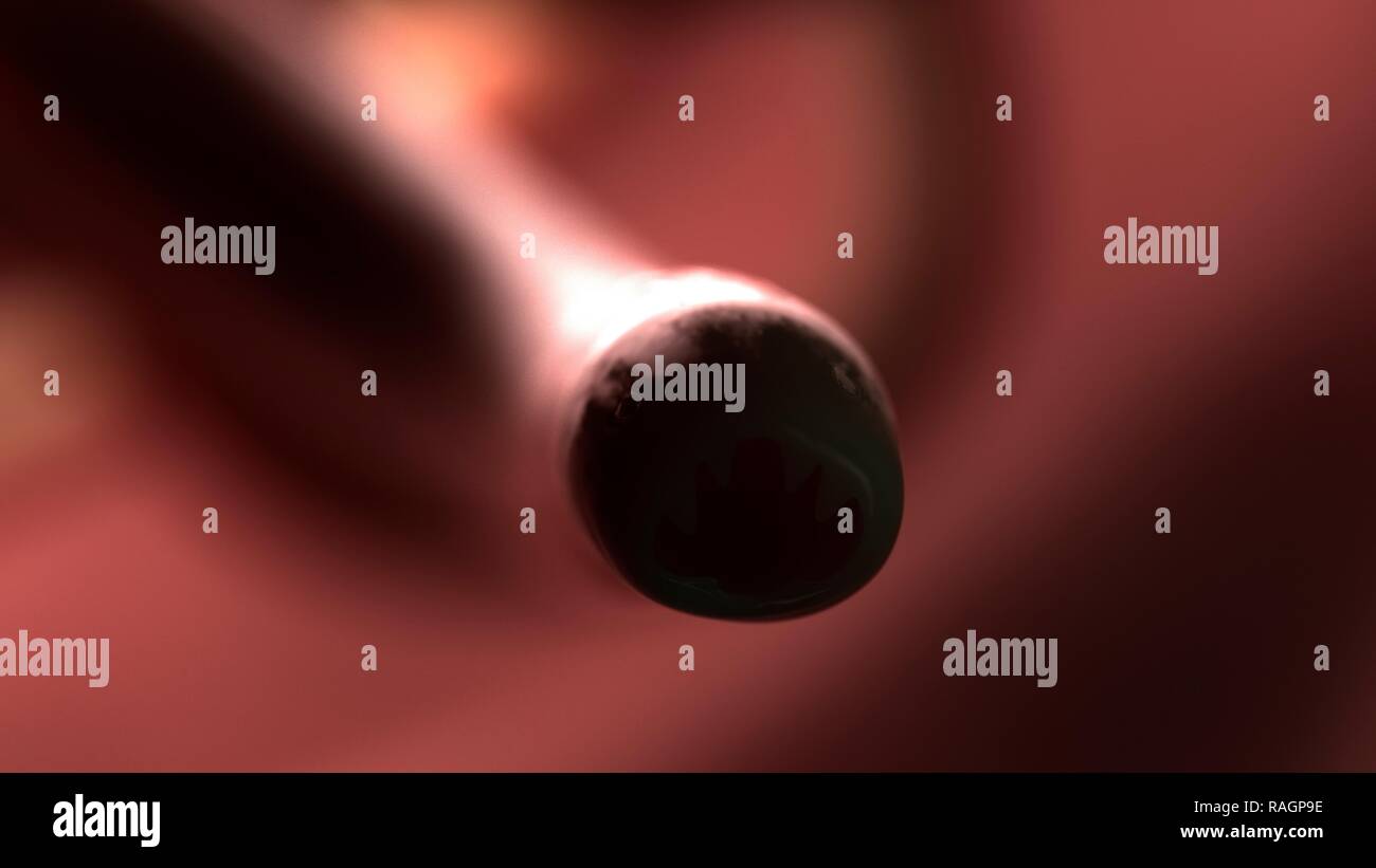 Illustration of a hookworm Stock Photo - Alamy