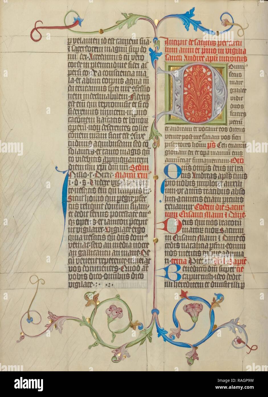 Decorated Initial D, Master Michael (Austrian, active about 1420 until ...