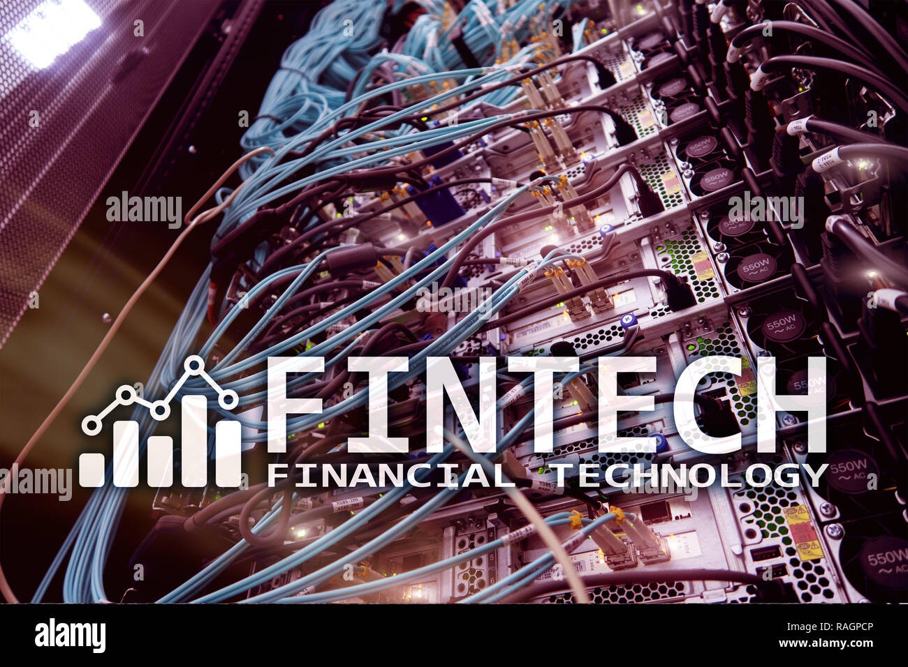 Fintech - Financial technology. Business solution and software ...