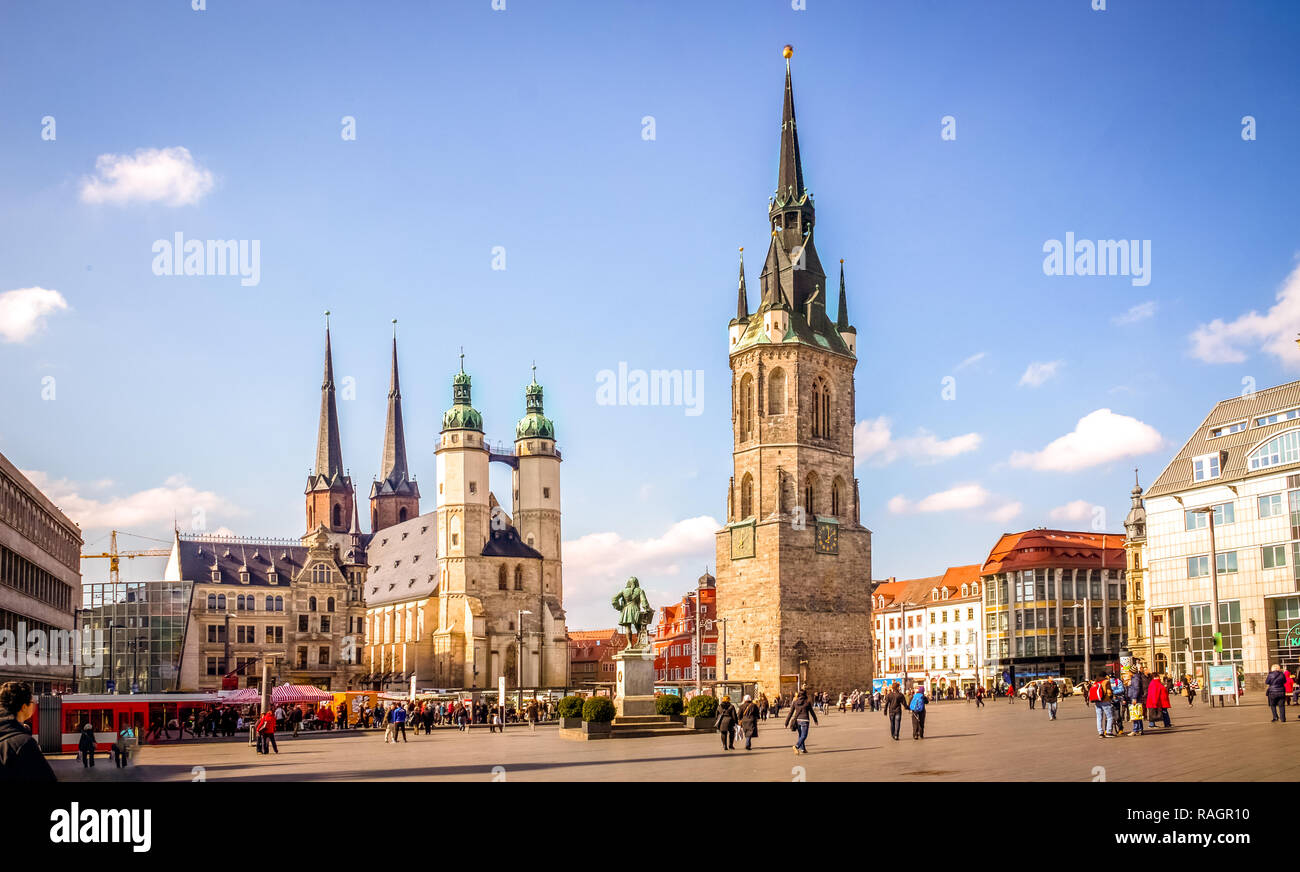 Halle saale marktkirche hi-res stock photography and images - Alamy