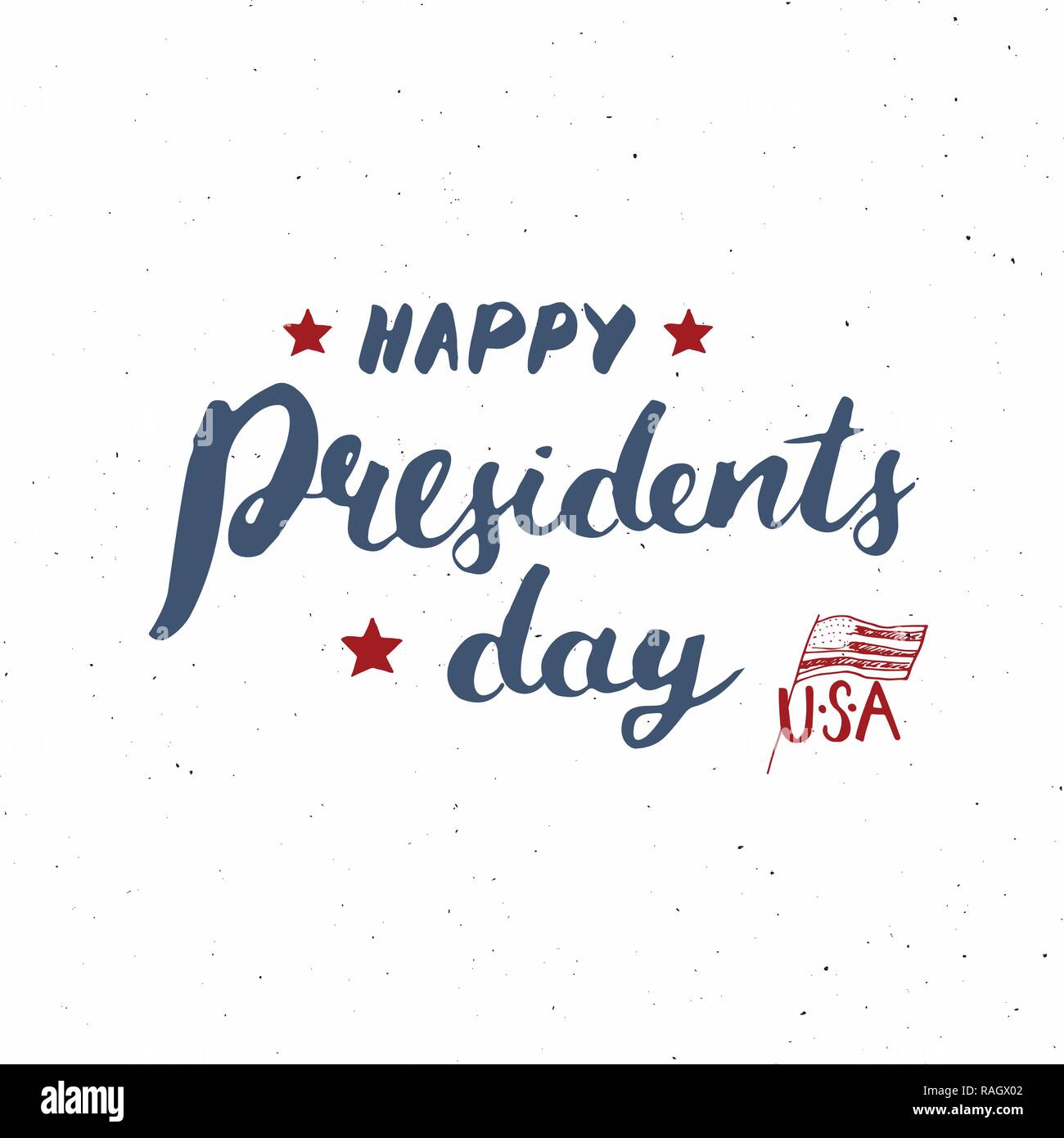 Happy President's Day Vintage USA greeting card, United States of ...
