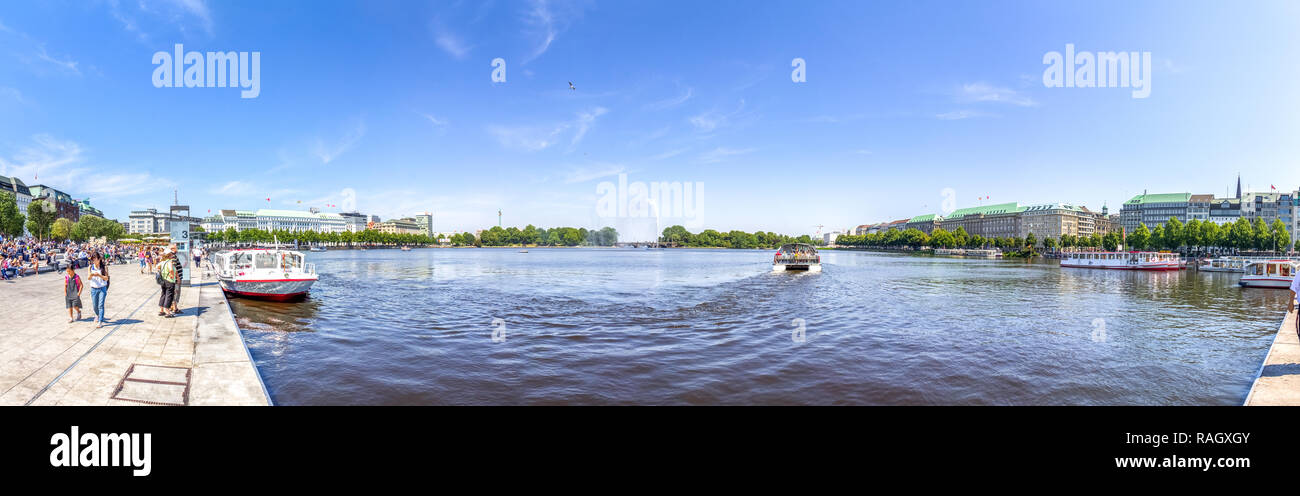 Alster binnenalster aussenalster germany hi-res stock photography and ...