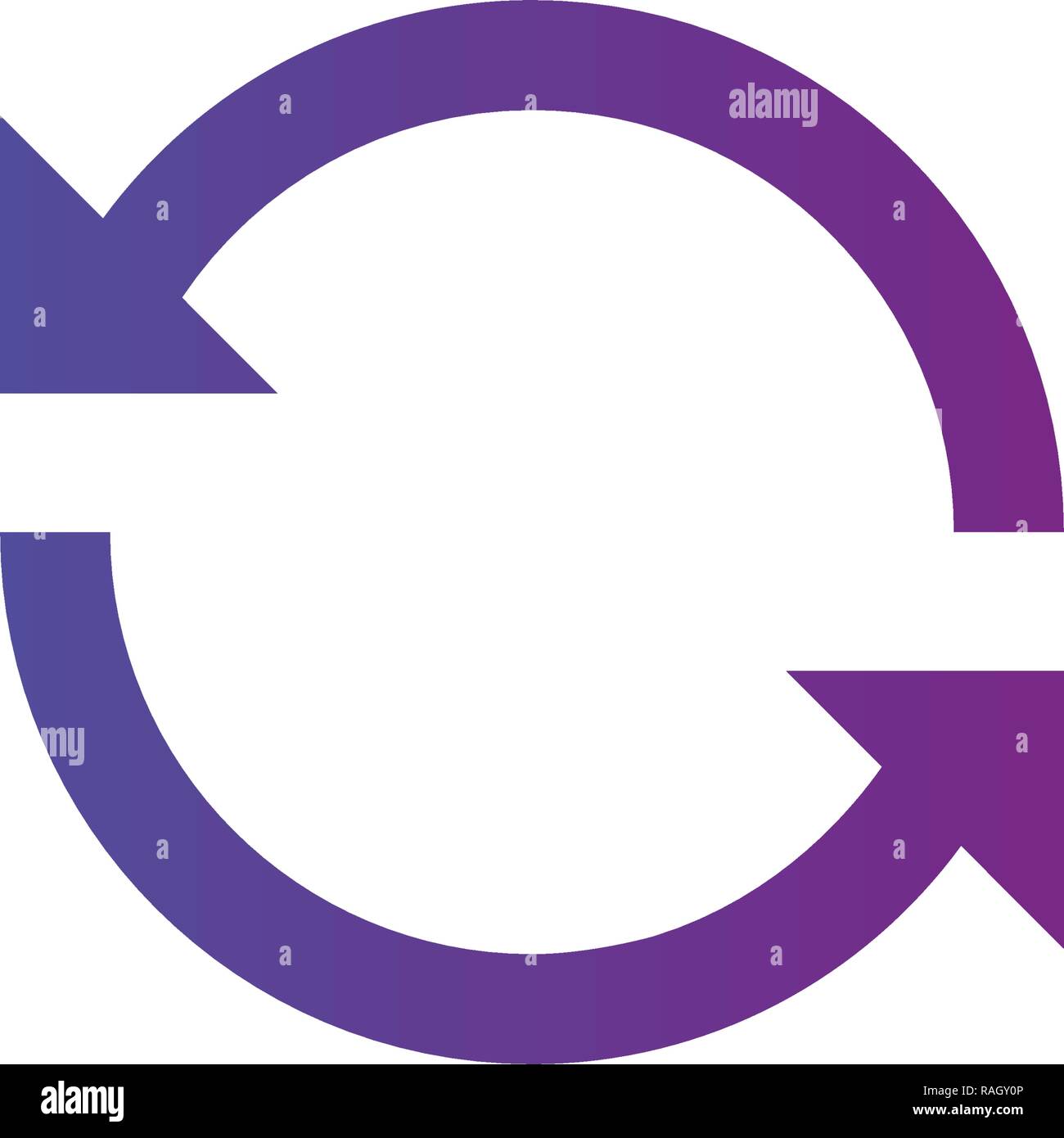 Refresh icon. Reload sign. Undo vector icon. Redo symbol. Update icon. Rotation sign. Arrows in ...