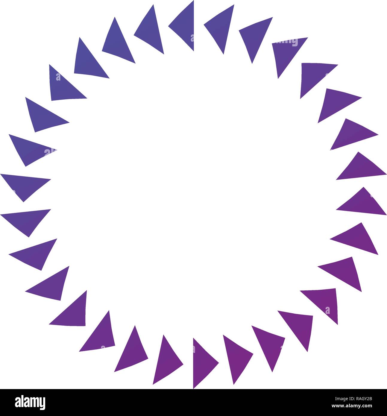 triangle circle frame , round design vector illustration isolated on ...