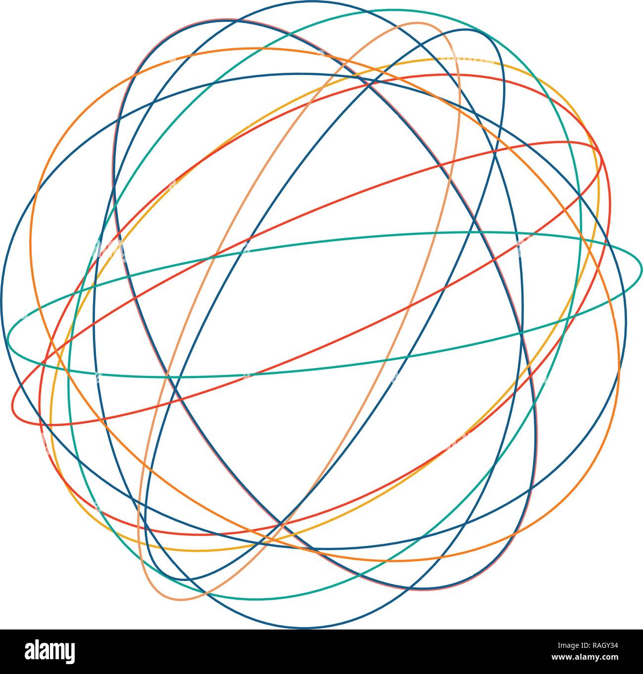 Rope tangled pattern background Stock Vector Images - Alamy