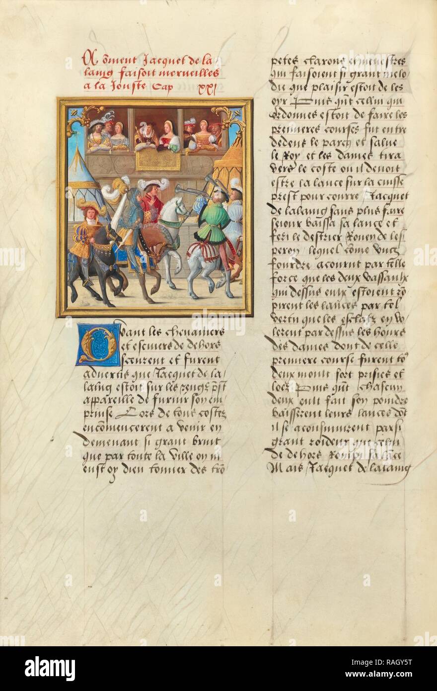 Jacques de Lalaing Arriving at a Joust with the Counts of Maine and ...