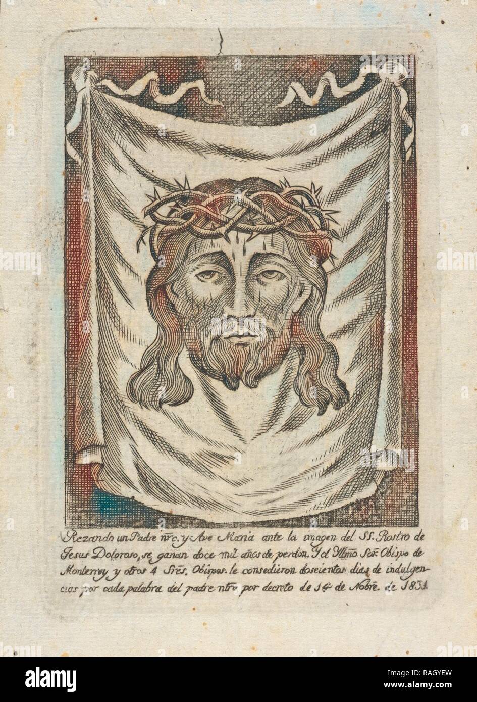 Jesus Doloroso, Collection of Mexican religious engravings, 1830 ...