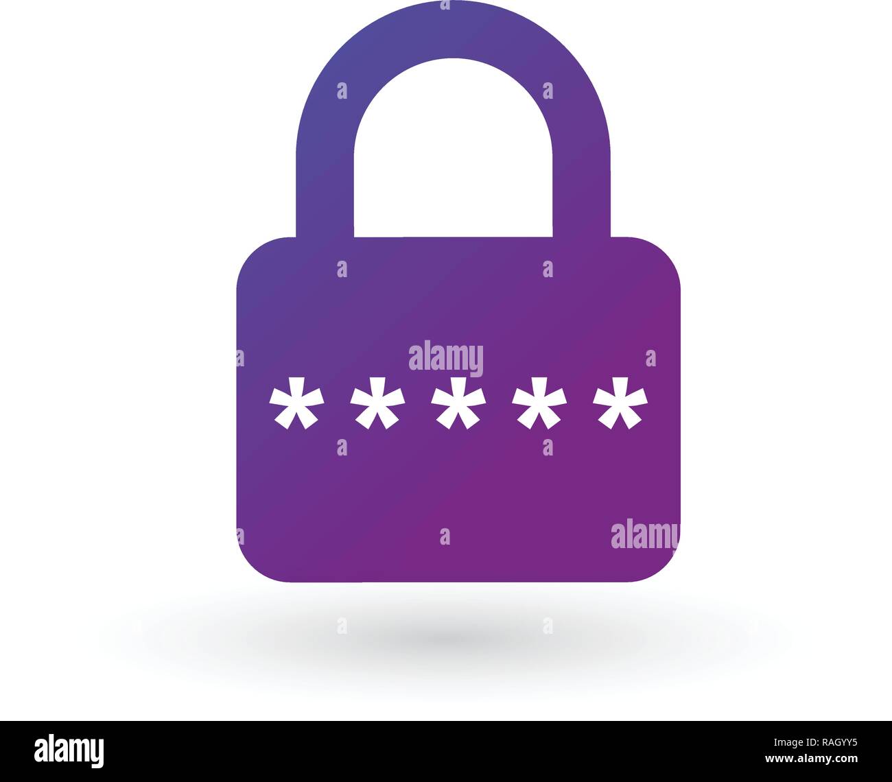 Pin code and lock. Simple icon. Password protected. vector illustration ...