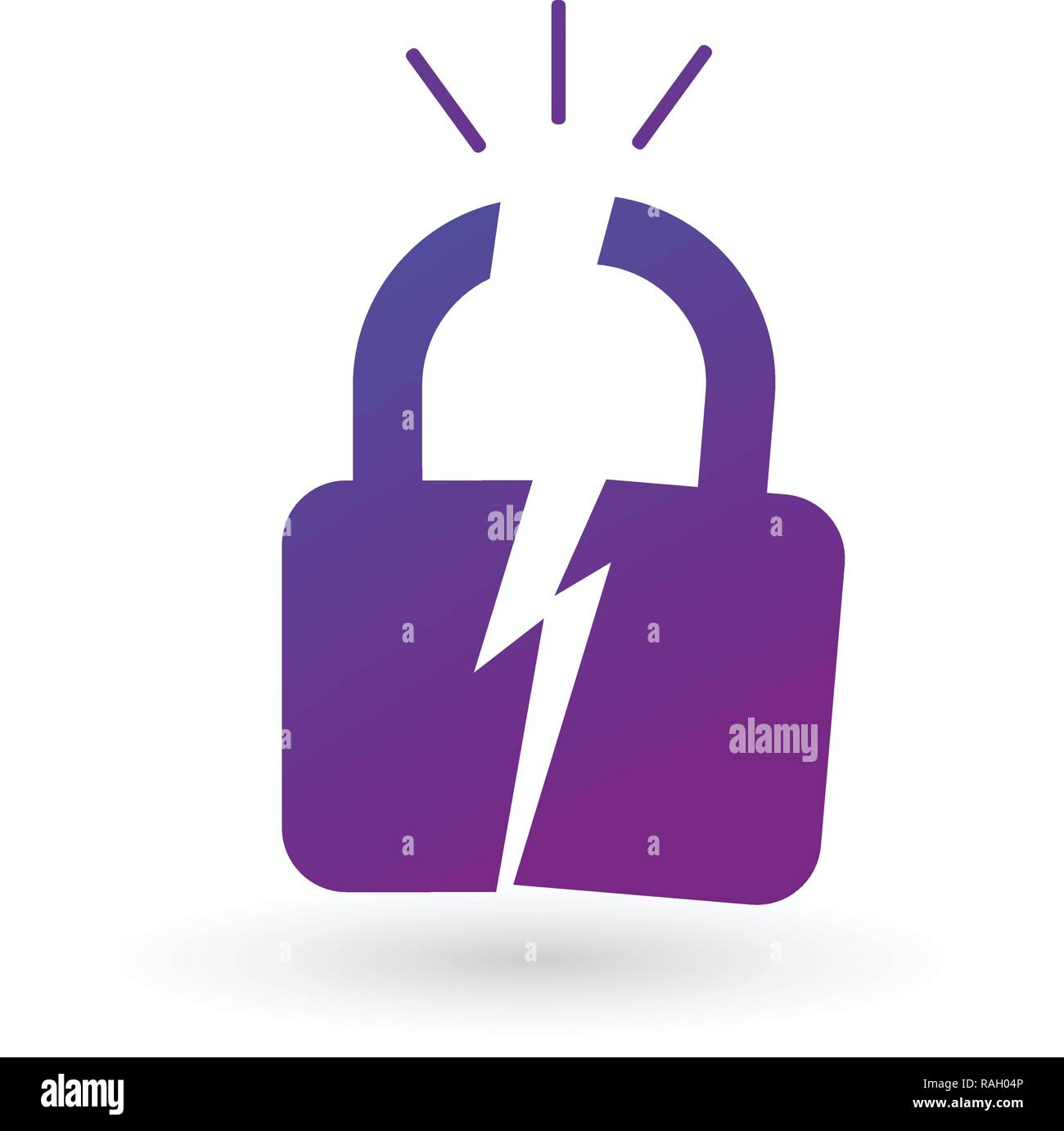 Broken lock icon hi-res stock photography and images - Alamy