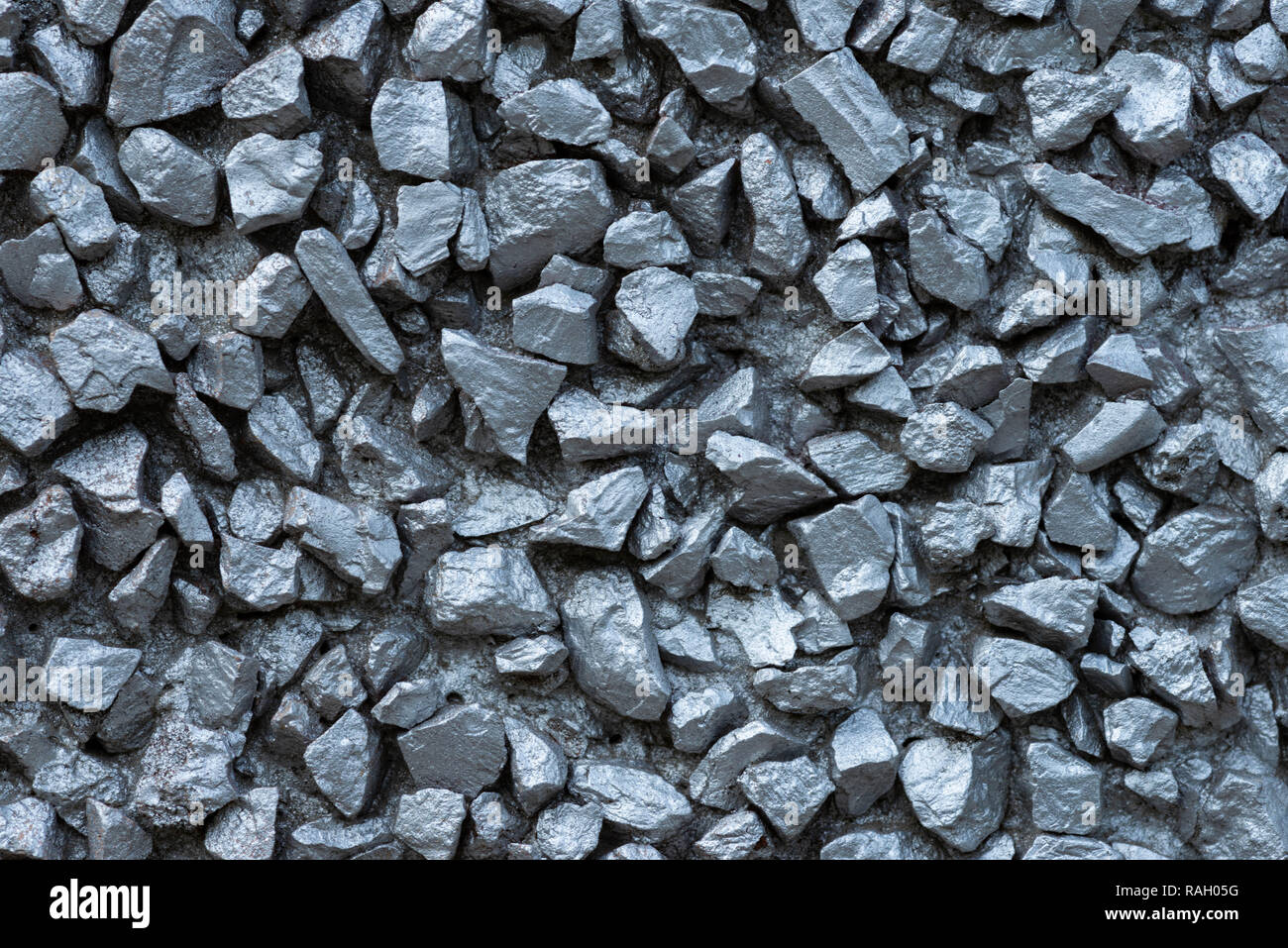 Grey silver metallic stone hi-res stock photography and images - Alamy