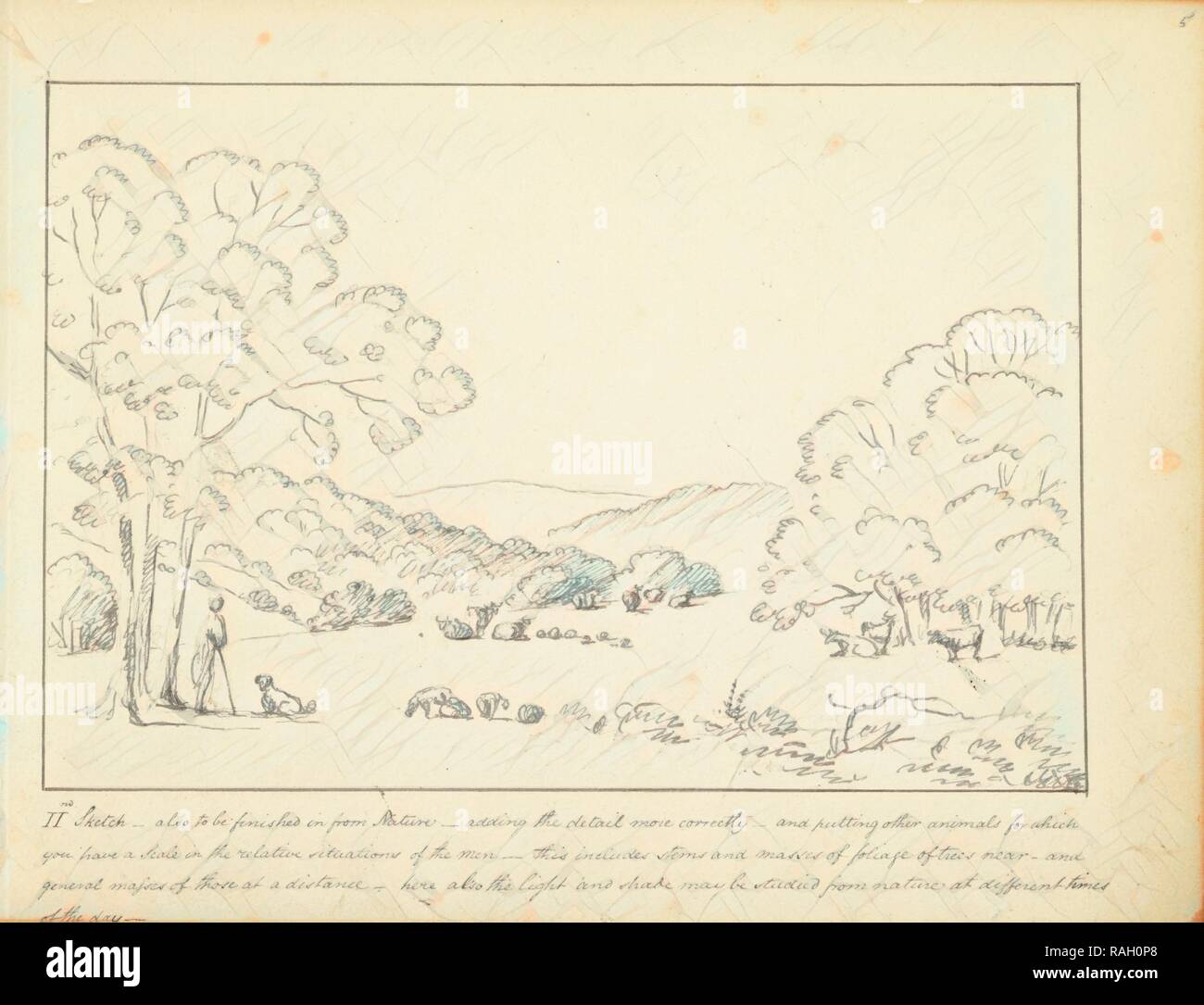 II Sketch - also to be finished in from Nature, A few hints concerning ...