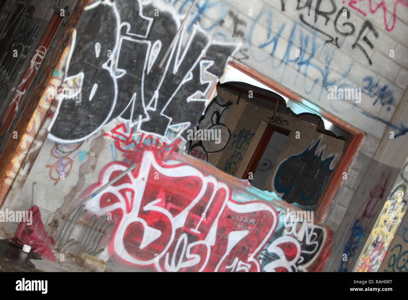Detroit Urban Graffiti Stock Photo - Alamy