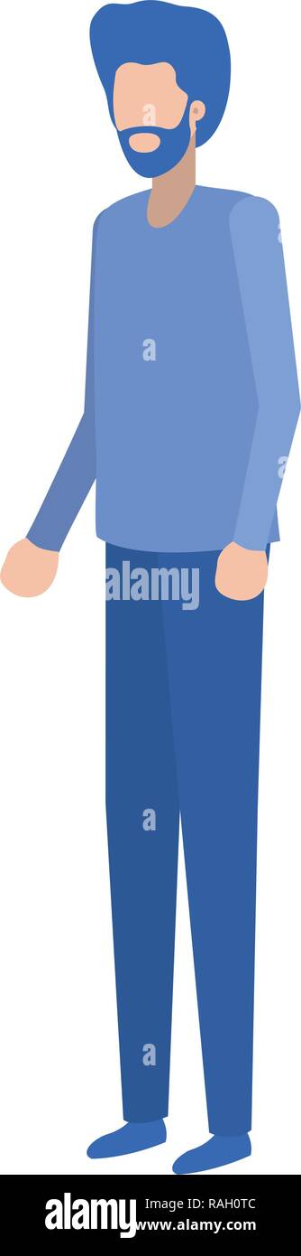 young man standing avatar character Stock Vector Image & Art - Alamy
